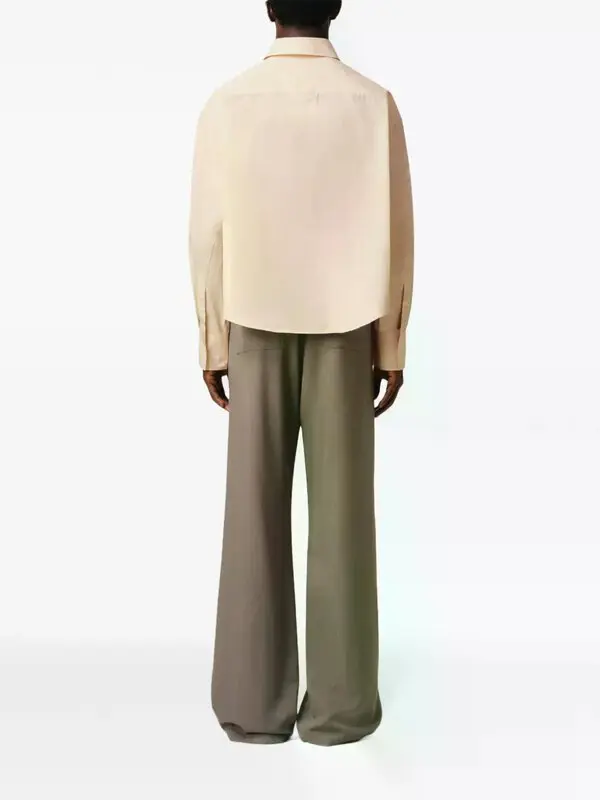 AMI Paris De Coeur Cropped Shirt