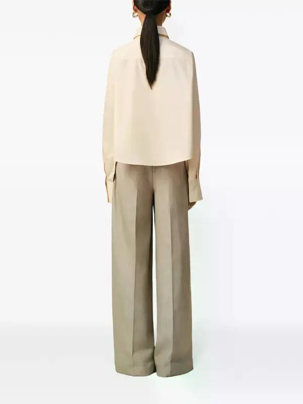 AMI Paris De Coeur Cropped Shirt