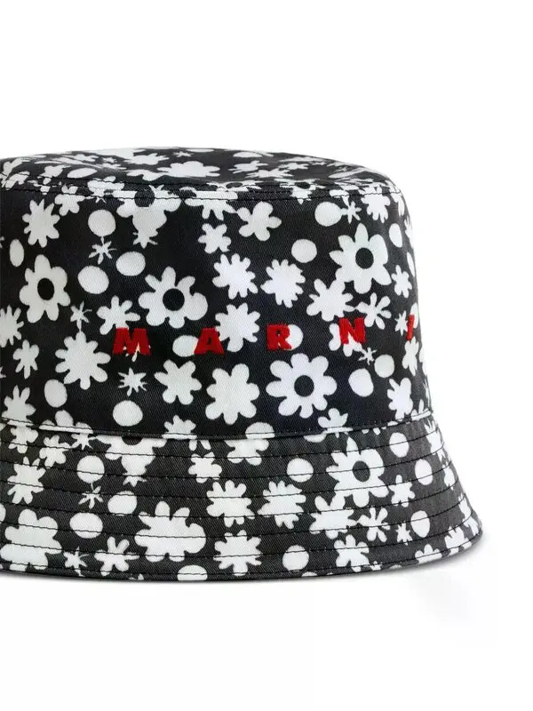 Marni Floral-print Cotton Bucket Hat