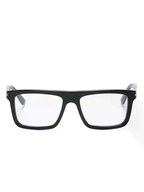 Gucci Logo-engraved Square-frame Glasses