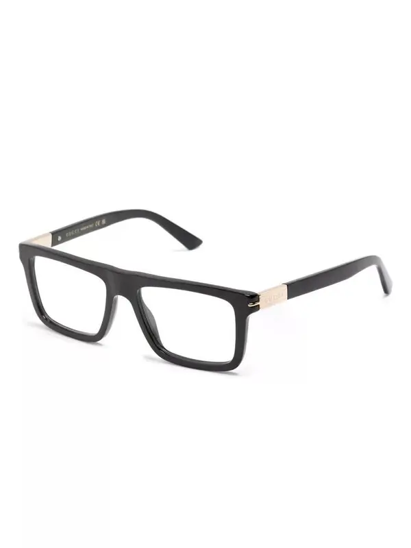 Gucci Logo-engraved Square-frame Glasses