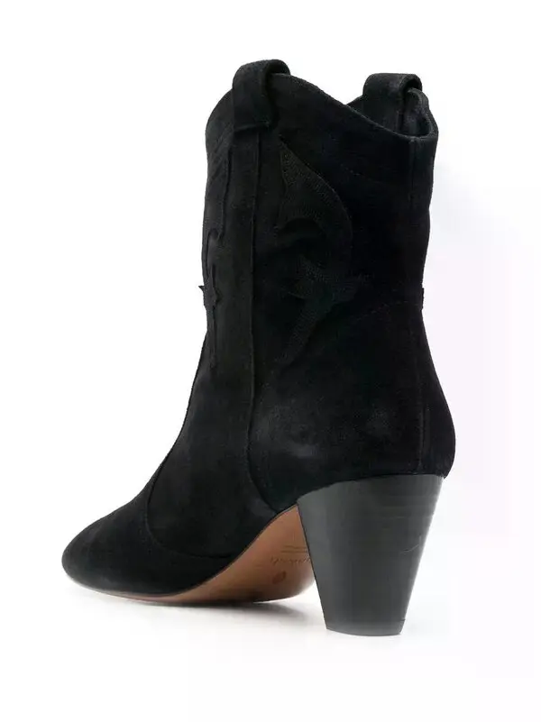 Ba&sh Casey Suede Cowboy Boots - Black
