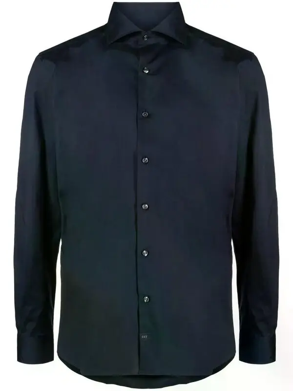 FAY Long-sleeved Cotton Shirt