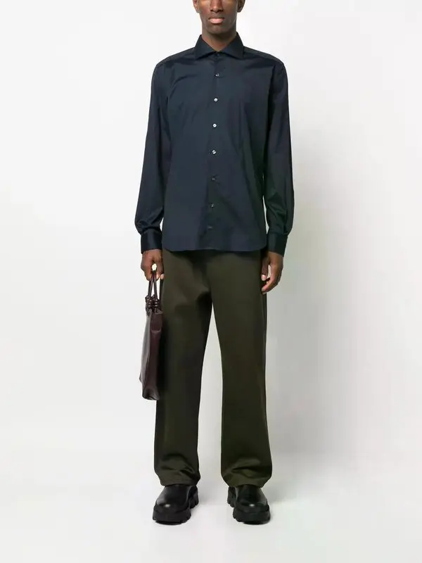 FAY Long-sleeved Cotton Shirt