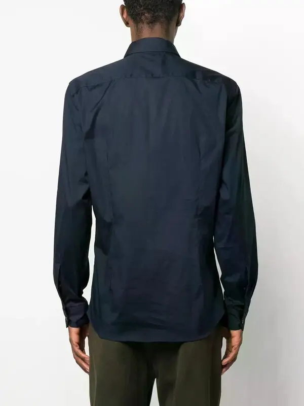 FAY Long-sleeved Cotton Shirt