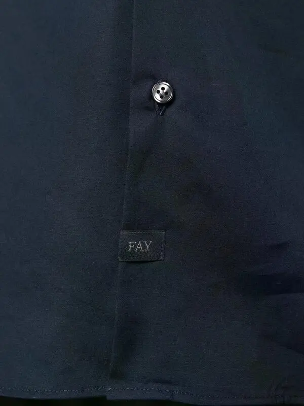 FAY Long-sleeved Cotton Shirt