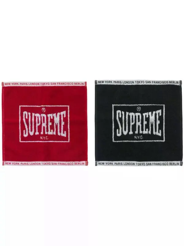 Supreme Mini Square Towels - Red