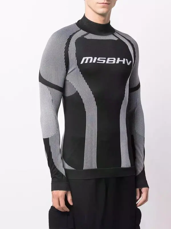 MISBHV Logo-print Long-sleeved Top