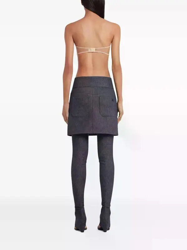 COURREGES Denim Strapless Top