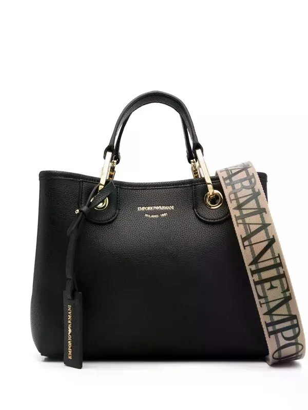 Emporio Armani Logo-debossed Tote Bag - Black