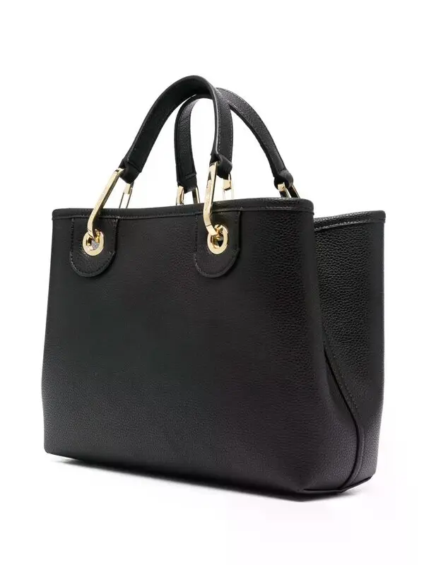 Emporio Armani Logo-debossed Tote Bag - Black