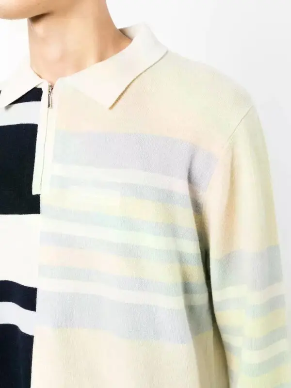 PALMER Split-stripe Polo Shirt