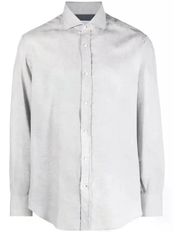 Brunello Cucinelli Long-sleeve Cotton-blend Shirt