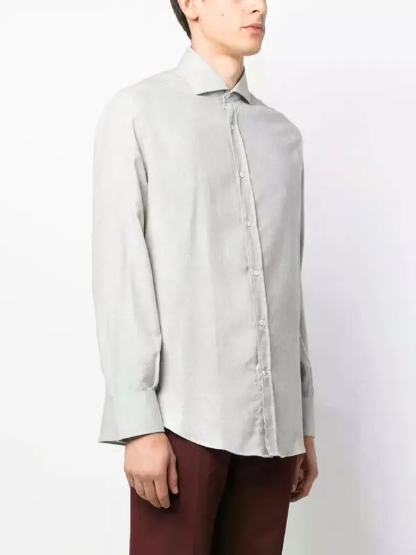 Brunello Cucinelli Long-sleeve Cotton-blend Shirt