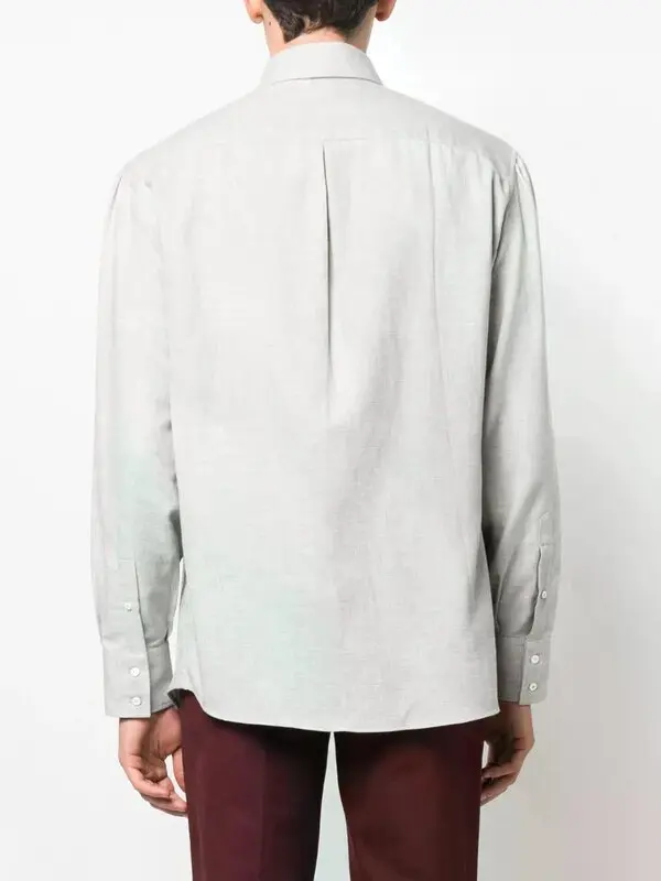 Brunello Cucinelli Long-sleeve Cotton-blend Shirt