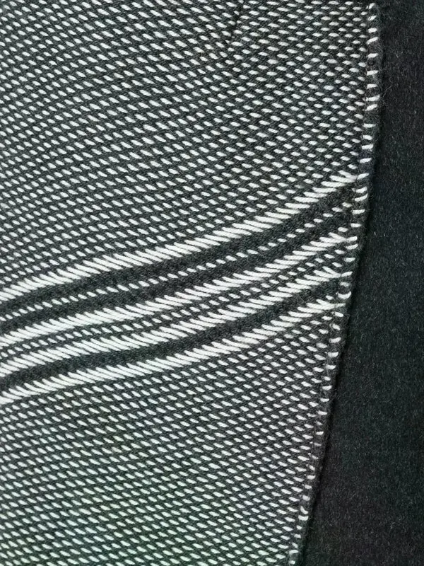 Voz Asymmetric Pattern Wool Skirt - Grey