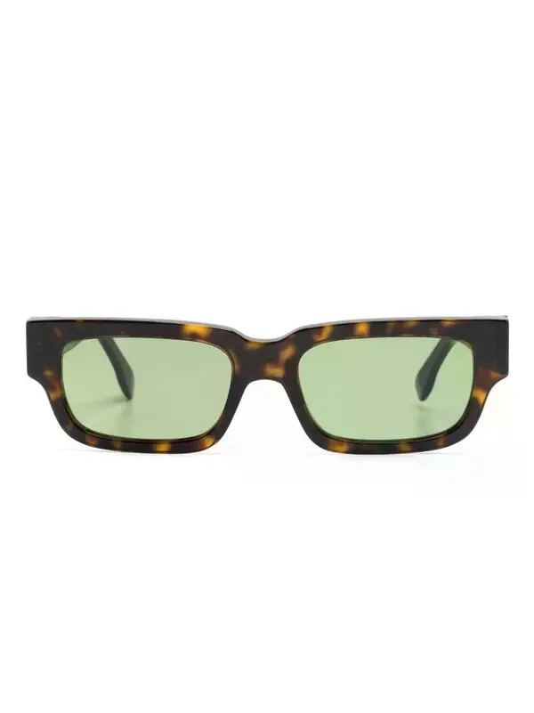 RETROSUPERFUTURE Roma Rectangle-frame Sunglasses - Brown