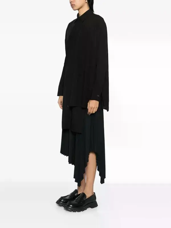 Yohji Yamamoto Layered-design Shirt - Black