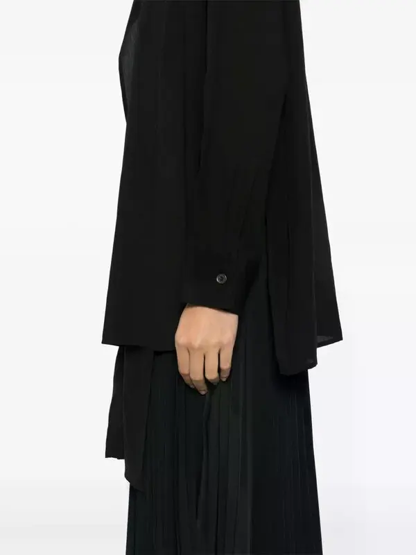 Yohji Yamamoto Layered-design Shirt - Black