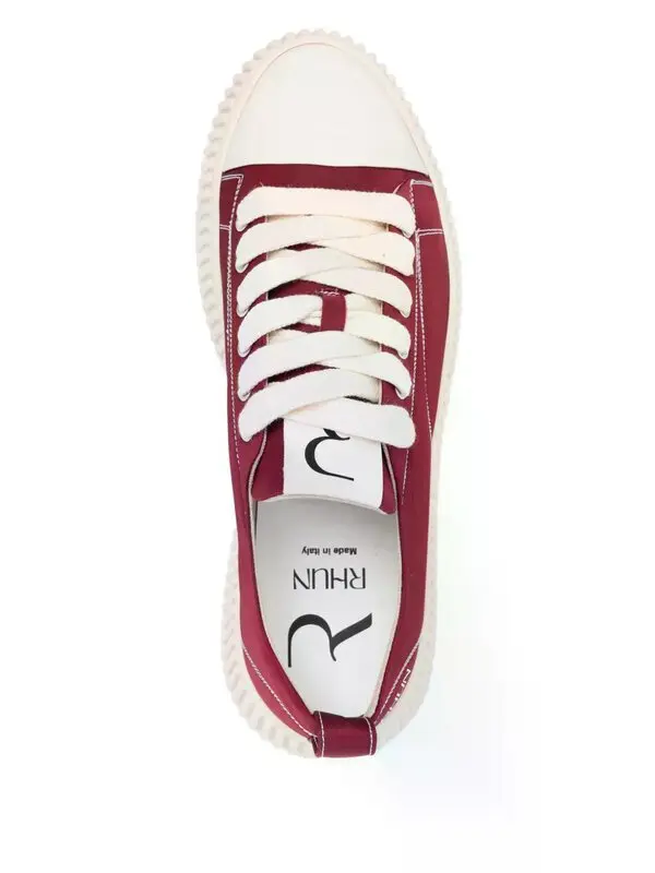 RHUN Treble Ridge-sole Sneakers - Red