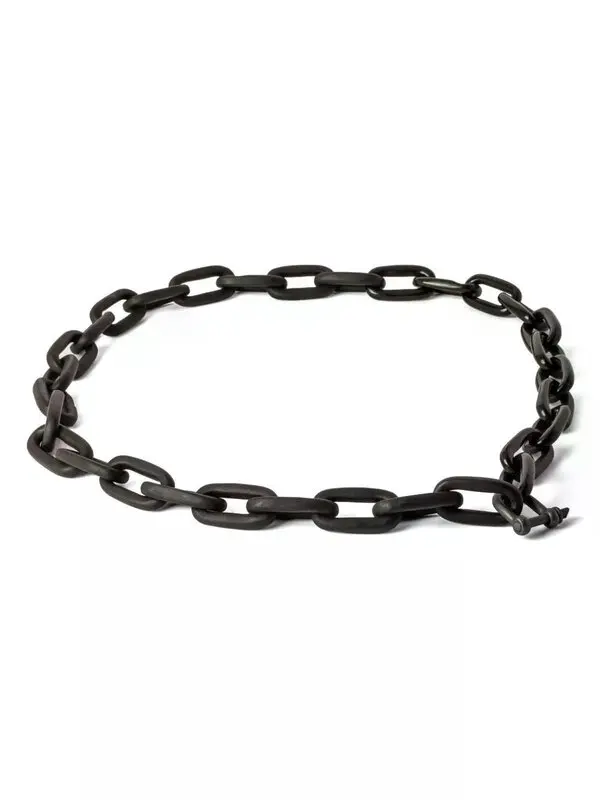 PARTS OF FOUR Charm Chain-link Necklace - Grey