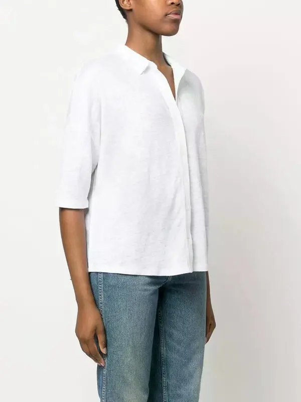 Majestic Filatures Half-length Linen Shirt