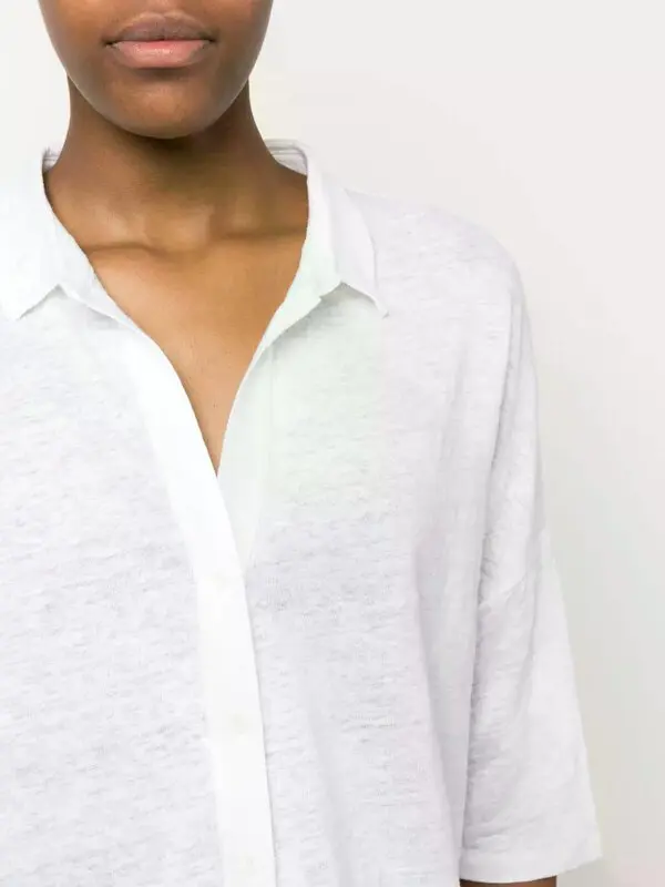 Majestic Filatures Half-length Linen Shirt