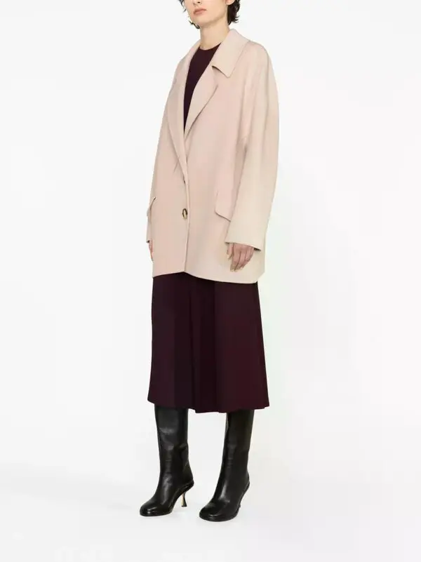 Pinko Single-breasted Wool Coat