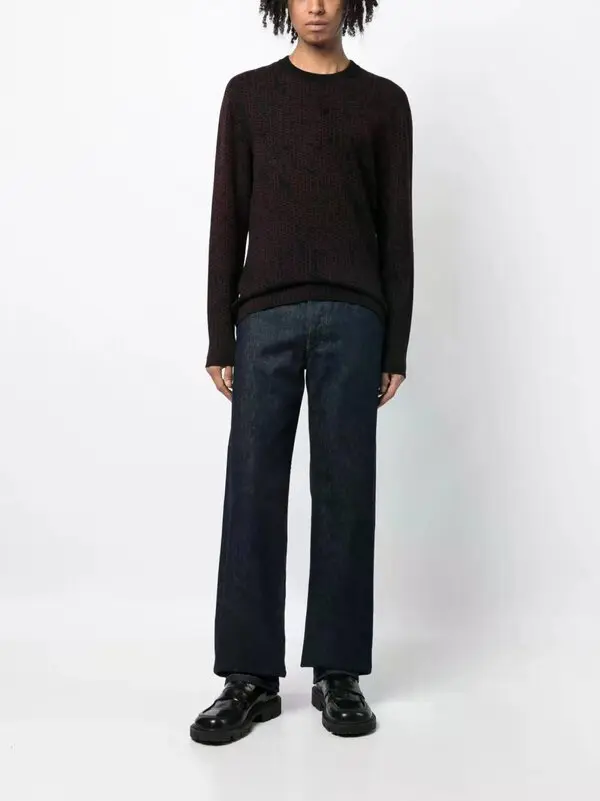 LANVIN Patterned Intarsia-knit Wool Jumper