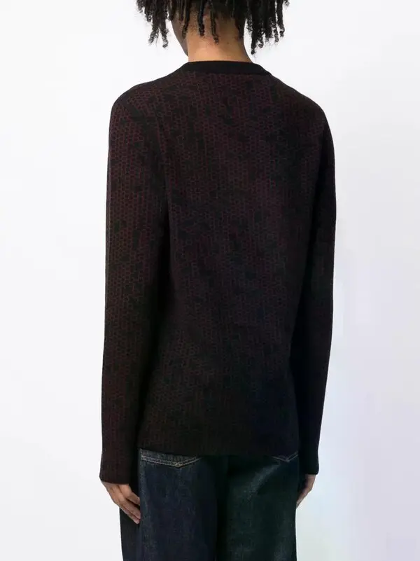 LANVIN Patterned Intarsia-knit Wool Jumper