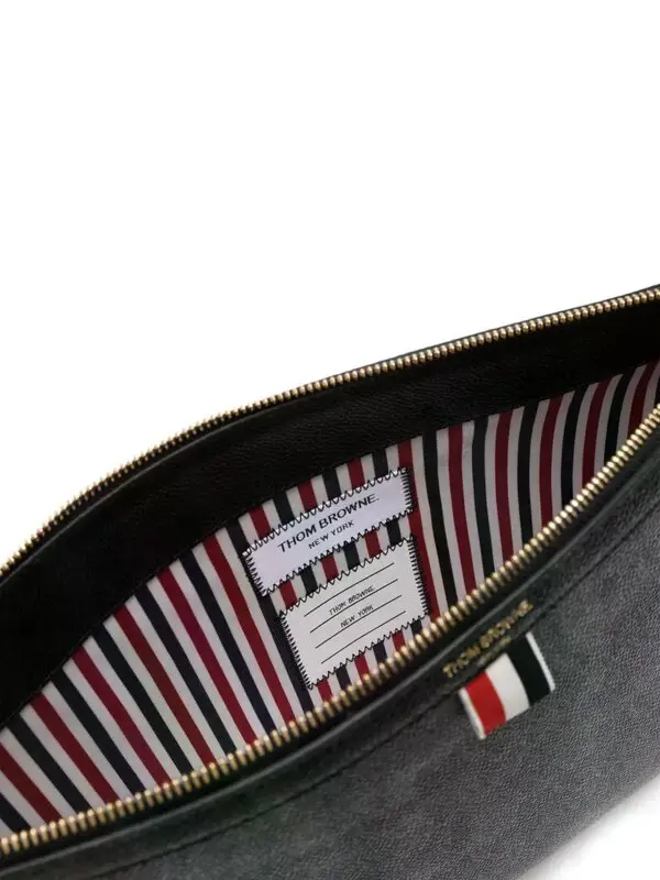 Thom Browne 4-bar Leather Crossbody Bag
