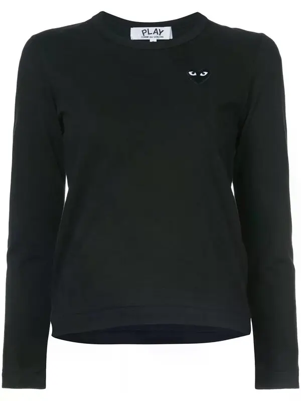 Play Comme Des Garcon Heart Embellished Top