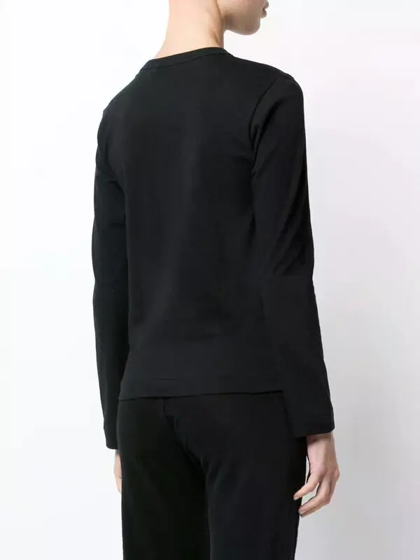 Play Comme Des Garcon Heart Embellished Top