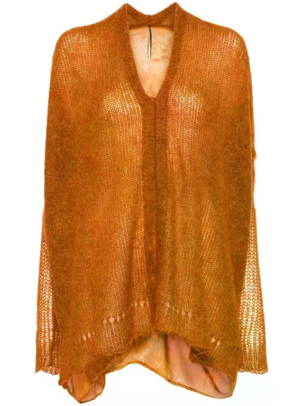 Masnada Scollo V-neck Jumper - Orange