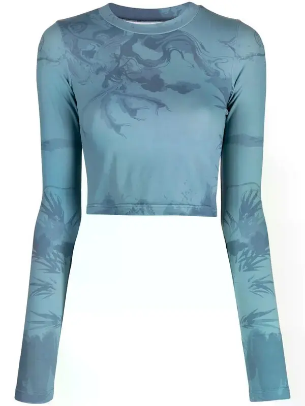FENG CHEN WANG Abstract Pattern-print Crew-neck Top