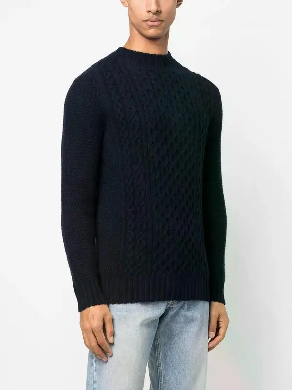 DRUMOHR Cable-knit Crew-neck Jumper