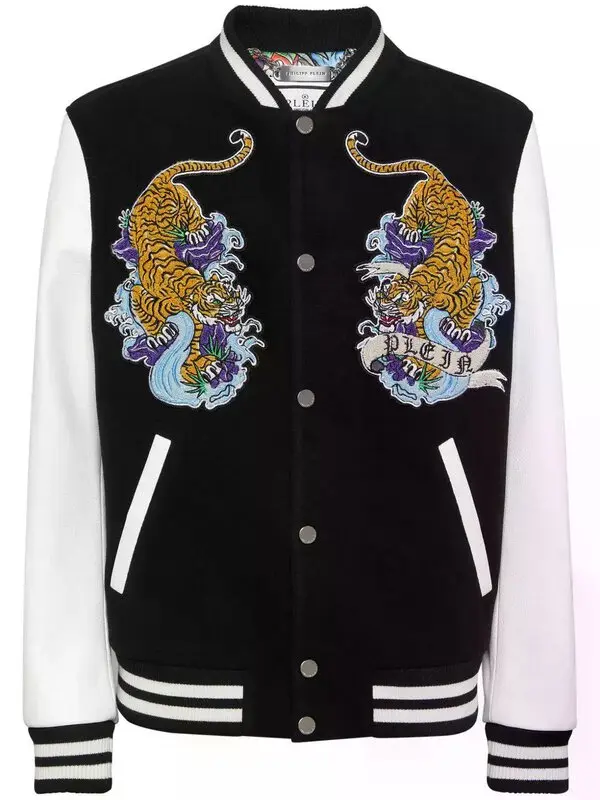 Philipp Plein Tattoo-patches Bomber Jacket - Black