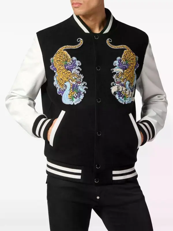 Philipp Plein Embroidered Bomber Jacket
