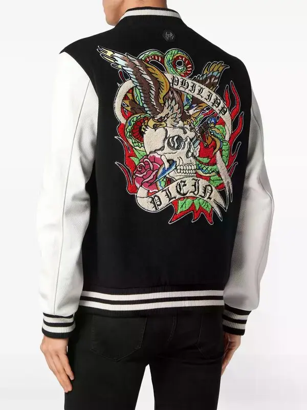 Philipp Plein Embroidered Bomber Jacket