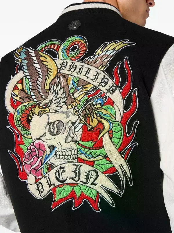 Philipp Plein Embroidered Bomber Jacket