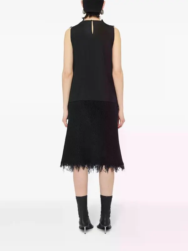 JIL SANDER Panelled Vest - Black