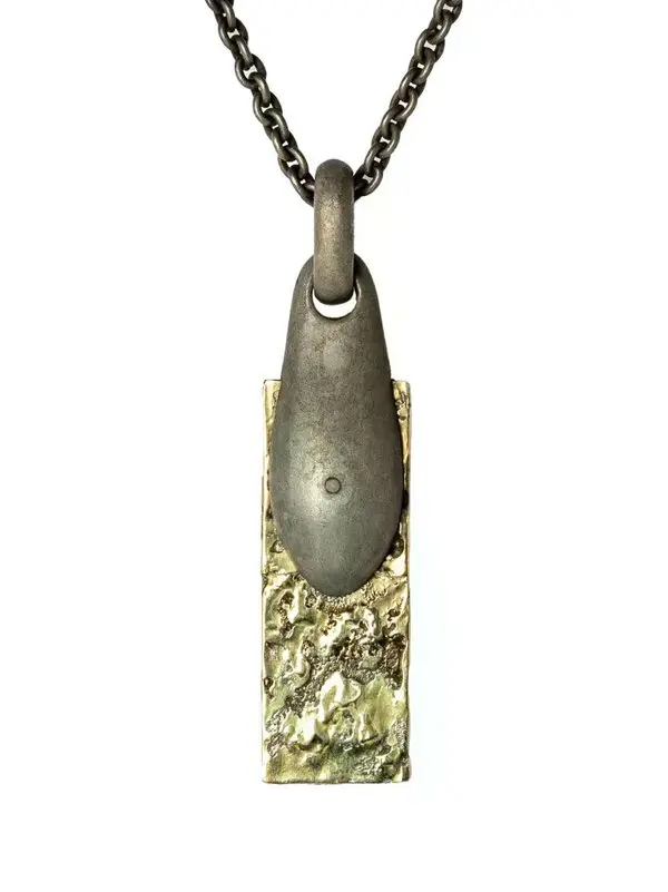 PARTS OF FOUR 18kt Yellow Gold And Sterling Chrysalis Necklace - Silver