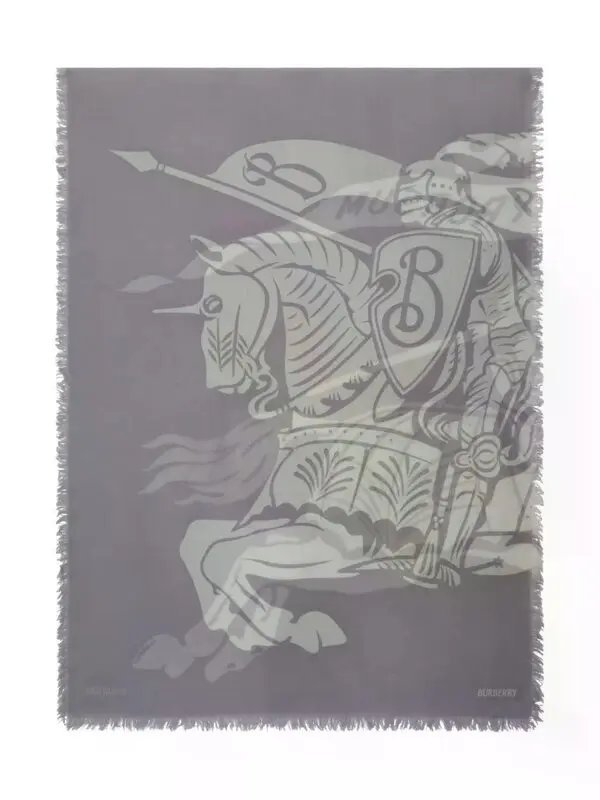 Burberry Wide Knight Wool Scarf