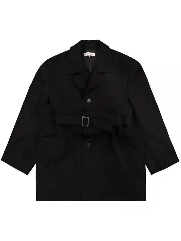 WALTER VAN BEIRENDONCK Belted Wool Tunnel Coat