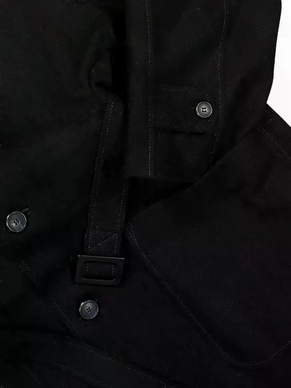 WALTER VAN BEIRENDONCK Belted Wool Tunnel Coat