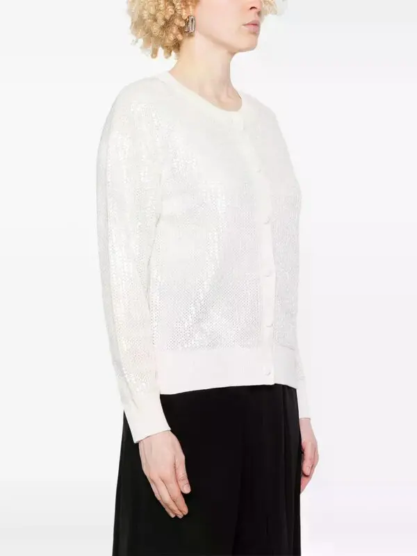 P.a.r.o.s.h Sequined Crew Neck Cardigan