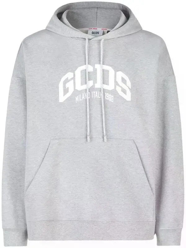 Gcds 1988 Logo-print Hoodie - Grey