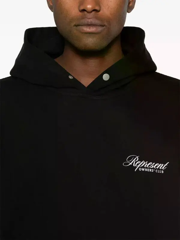 REPRESENT Owners Club Script Hoodie - Black
