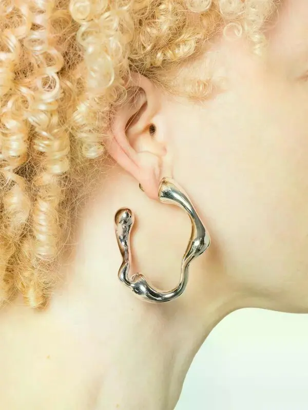 MARIA BLACK Large Splash Single Earring - Silver