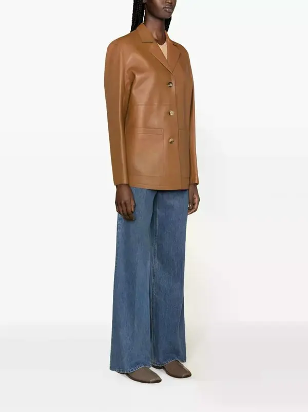 TOTEME Notched-lapels Leather Jacket